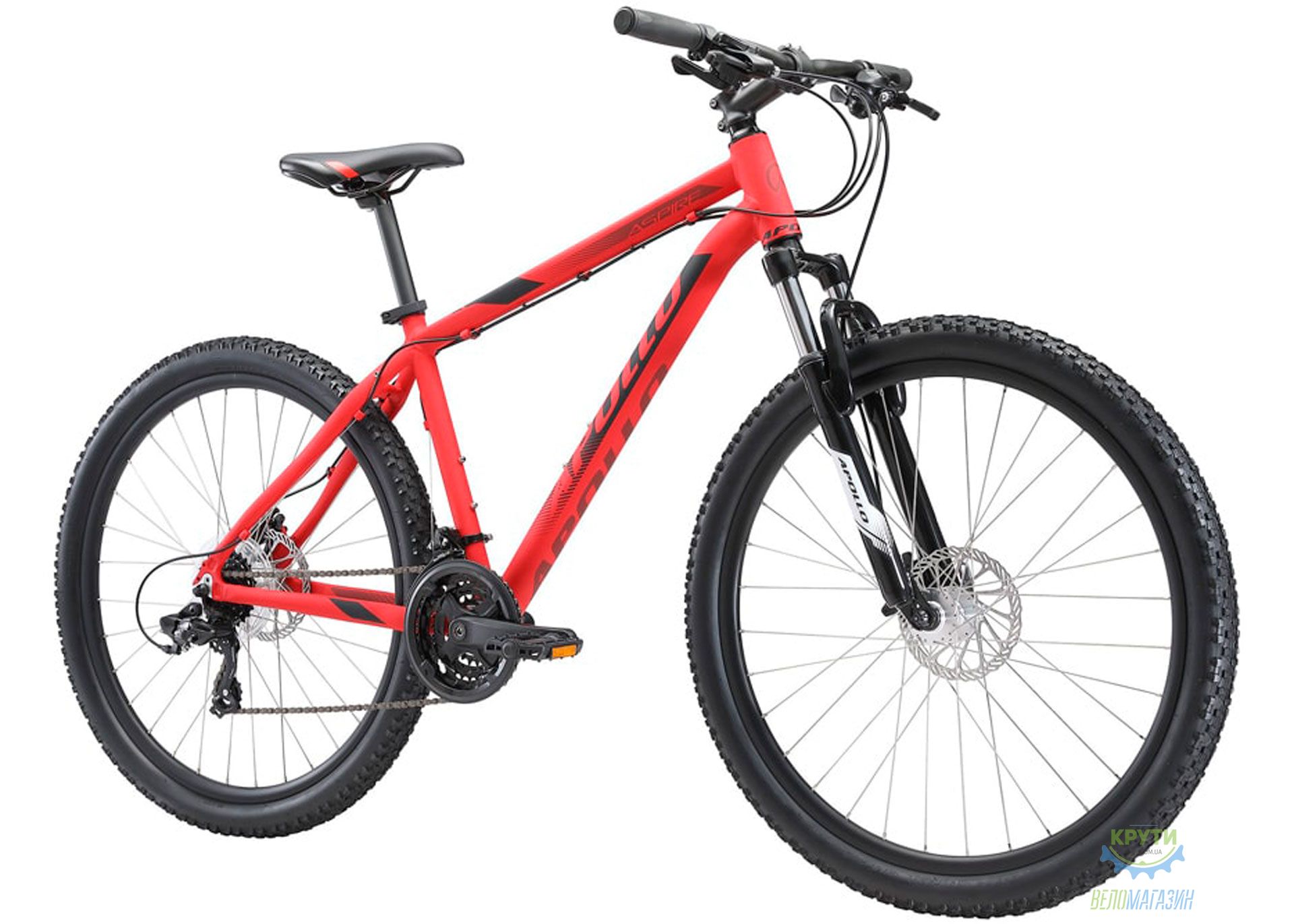 Велосипед 27,5 Apollo ASPIRE 20 рама - M matte Red / Black / Dark Red ...